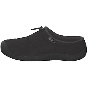 KEEN Men's-Howser 3 Slide Comfy Durable Slippers, Triple Black/Black, 12