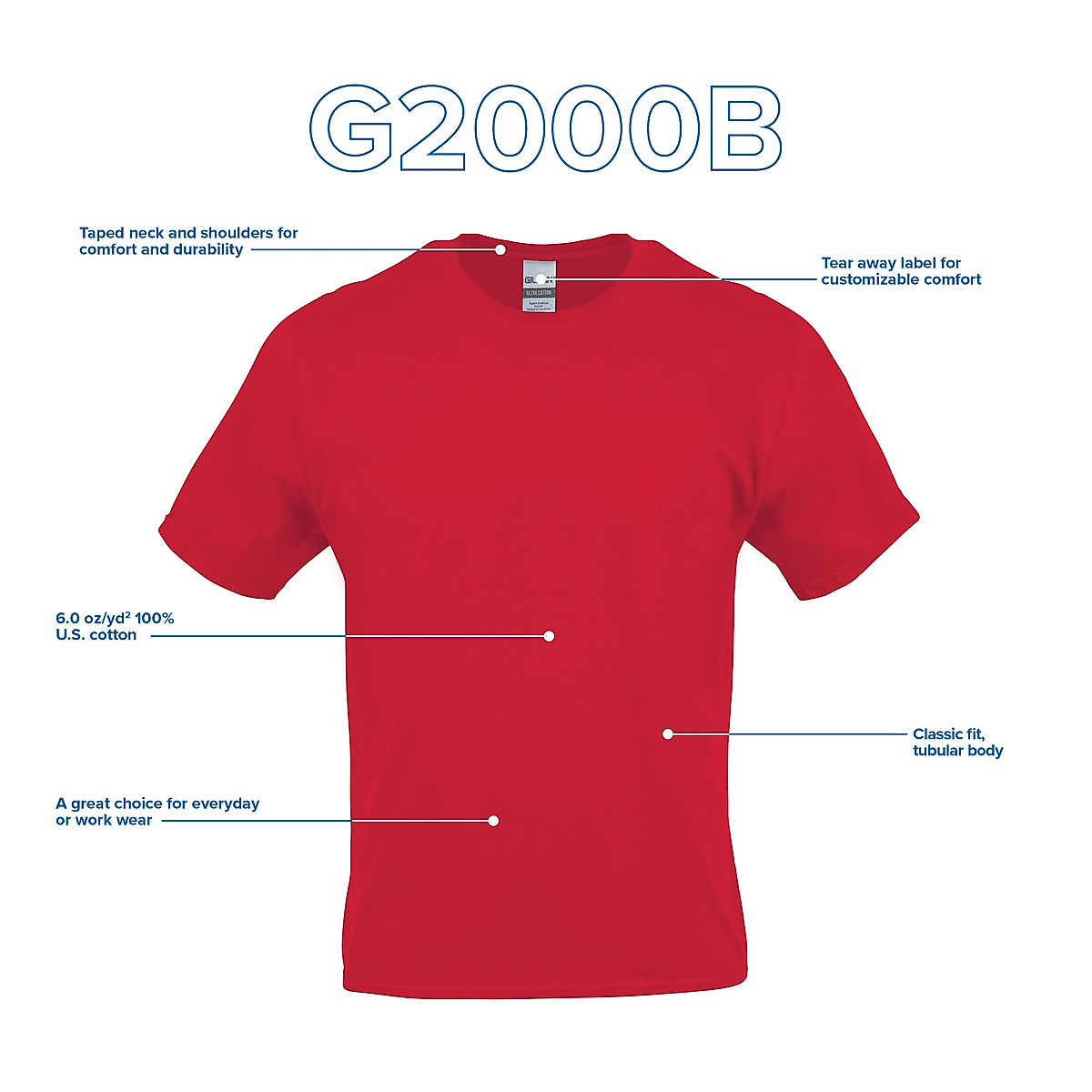 Gildan Youth Ultra Cotton T-Shirt, Style G2000B, 2-Pack, Lime, Small