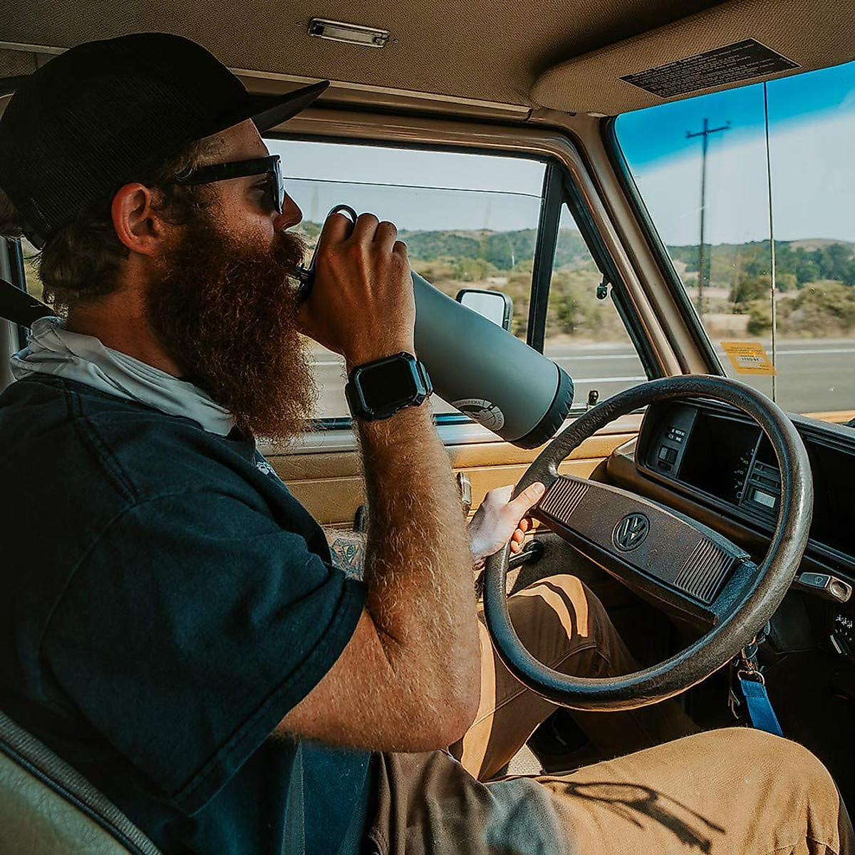 Epic Vostok | Vacuum Insulated Water Bottle with Filter | USA Made Filter | Dishwasher Safe | Stainless Steel | BPA Free Water Bottle | Removes 99.9% Tap Water Contaminants | Coldest | Simple | Modern