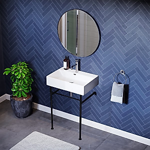 Swiss Madison Well Made Forever SM-CS771 Claire 24" Console Sink, Glossy White