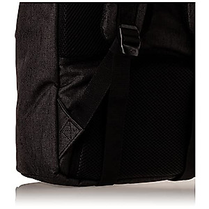 Herschel Little America Laptop Backpack, Black Crosshatch/Black Rubber, Mid-Volume 17.0L