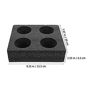 4pcs 4 Hole Cup Holder 4 Cup Carrier Convenient Cup Holder Cup Holders for Your Car Coffee Mug Holder Cup Packing Holder Take Out Cup Container Mala Tang Pearl Cotton Takeaway Cup