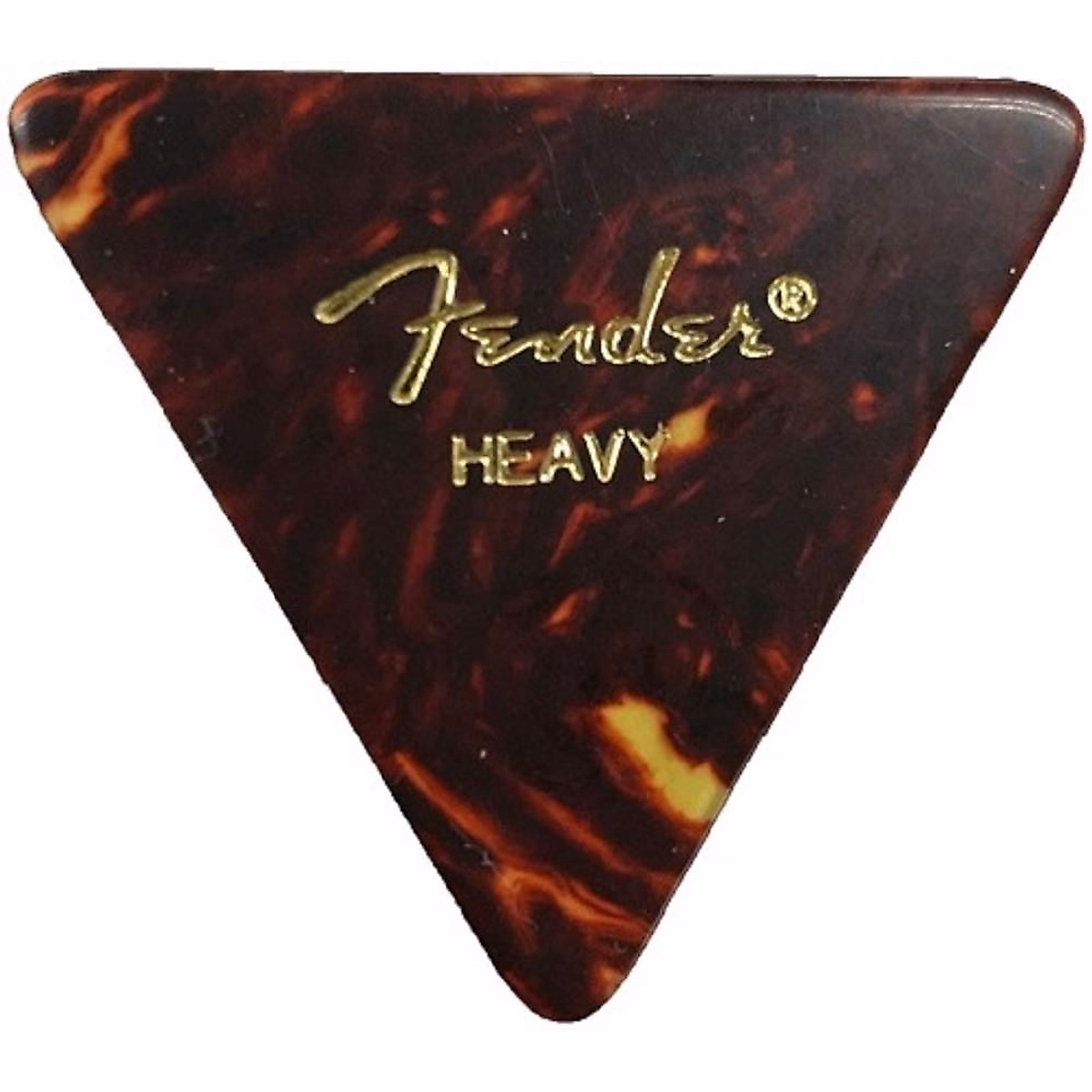 Fender Classic Celluloid Guitar Picks 355 Shape, Tortoise Shell, Heavy, 12-Pack