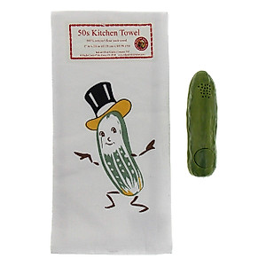 Yodeling Pickle Bundled with a Mr Pickle Kitchen Towel