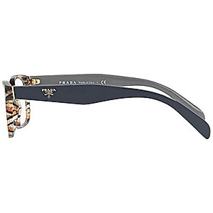 Prada PR18TVF - CO51O1 Eyeglasses HAVANA/EARS AVIO BLUE FRAME w/Demo Lens 53 mm