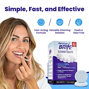Retainer Brite Retainer brite, 1 year supply, 384 tablets, 384 Count