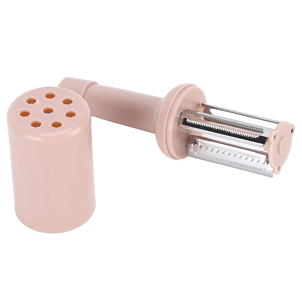 Potato Peeling Knife Multifunctional Kitchen Peeling Knife Stainless Steel Fruit Grater Household Vegetable Shredder Kitchen Help for Apples Pineapples(Pink)