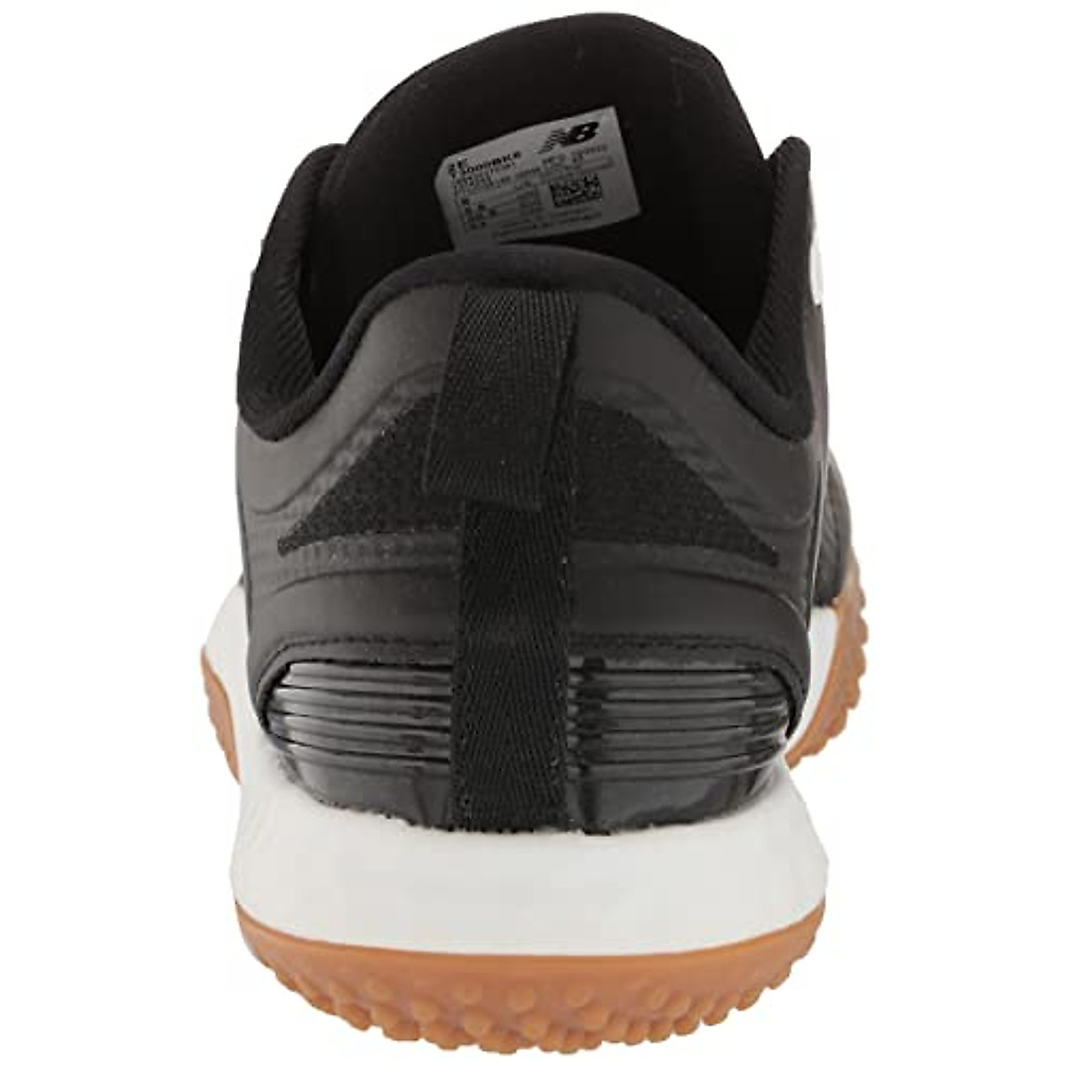 New Balance Men's Fresh Foam 3000 V6 Turf-Trainer Baseball Shoe, Black/White/Gum, 10.5