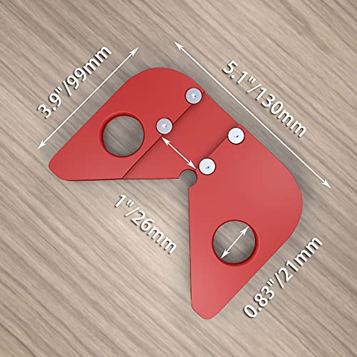 EIGNO Center Scribe Gauge Center Scribe Measuring Tool，Aluminum Alloy Center Finder,Woodworking Line Caliber Gauge,45/90 Degree Right Angle Line Gauge Carpenter Ruler，Removable and Replaceable Ruler.