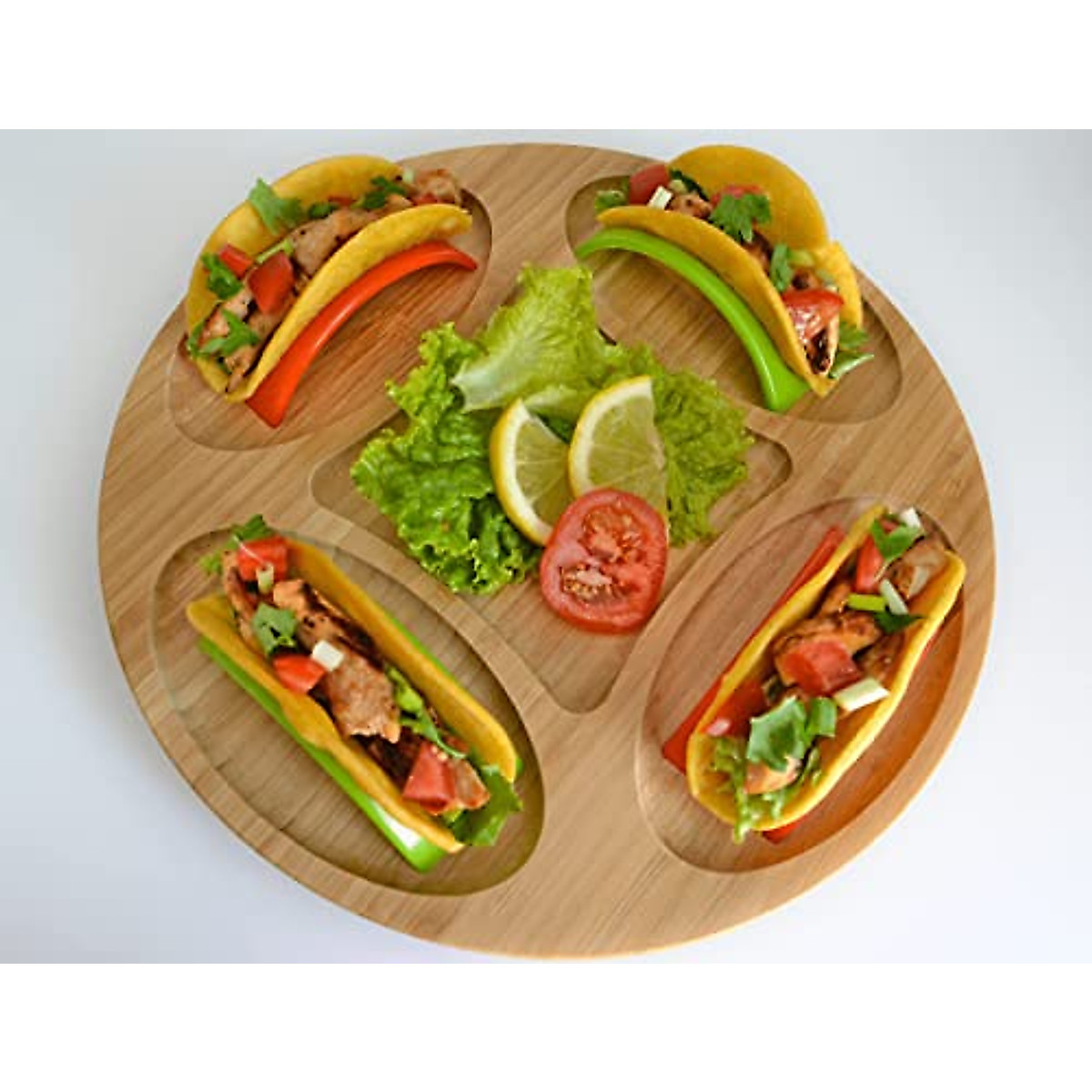 Taco Holders Set Of 24 || 24 pcs Taco Shell Stand || 12 pcs Red Color and 12 pcs Green Color Taco Stands || BPA Free || Disposable Taco Holders Set Dishwasher and Microwave Safe