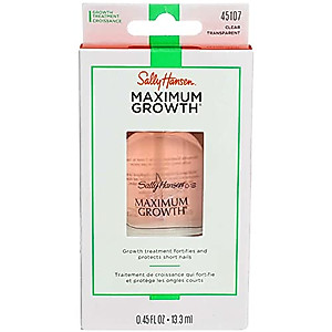 Sally Hansen Maximum Growth Treatment Clear 0.45 Ounce (13.3ml) (2 Pack)