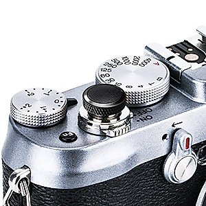 JJC Camera Soft Release Button, Shutter Button for Fuji Fujifilm X-T5 X-T4 X-T3 X-T30 X-T30 II X-T20 X-PRO3 X100V X100F X-E4 X-E3 Sony RX1R II RX10 IV III Leica M10 M9 Nikon Df F3