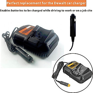 ANOITD DCB119 Car Battery Charger Replace for Dewalt 12V/20V MAX vehicle charger, for Dewalt 12V 20V Li-ion Battery DCB201 DCB202 DCB203 DCB204 DCB205 DCB206 DCB127 DCB123 DCB121 DCB606 DCB609 DCB612