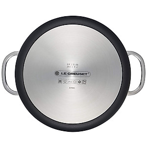 Le Creuset Toughened Nonstick PRO Stockpot With Glass Lid, 6.3 qt.