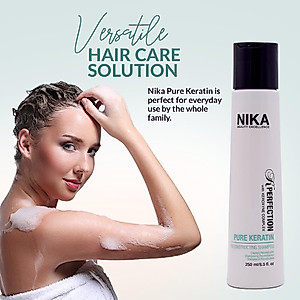 NIKA Fairy Silk- Pure Keratin Reconstructing Shampoo, 8.50fl X1