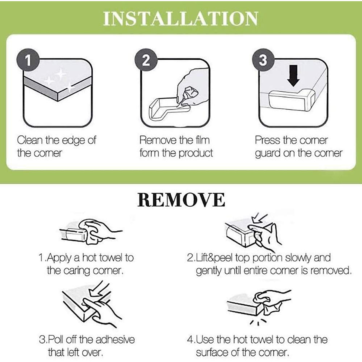 M MAIUS Edge Corner Protector, 20ft Corner Guards Baby Proofing&10 Pack Toddler Corner Protector, Furniture Clear Toddler Edge Protectors Table Corners Protection Child Safety Kit Bumper Strip