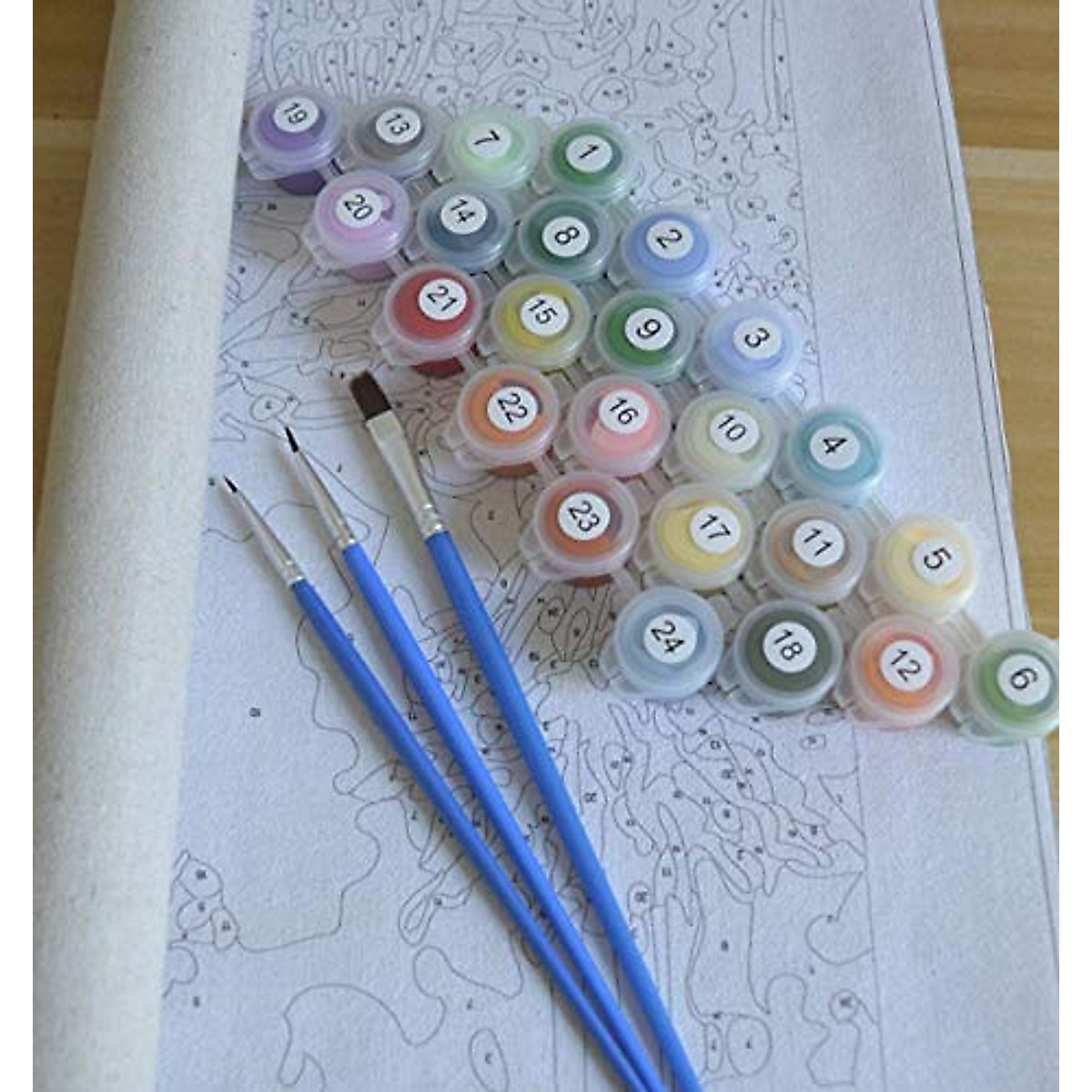 DIY Painting by Numbers with Framed, Sports Football Heart Graffiti Pattern Canvas Oil Painting by Numbers DIY Paint by Numbers Kit for Adults Kids, 20x24 inch