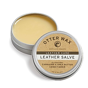 Otter Wax Leather Salve | 2oz | All-Natural Universal Conditioner | Made in USA