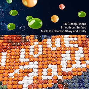 NAIMOER Diamond Painting Kits for Adults, DIY Full Round Drill Diamond Art Fall Gnomes Pumpkins Diamond Painting Christmas by Numbers Kits Arts and Crafts for Home Wall Decor (12x16 Inch）