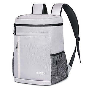 FORICH Soft Cooler Backpack Insulated Waterproof Backpack Cooler Bag Leak Proof Portable Small Cooler Backpacks to Work Lunch Travel Beach Camping Hiking Picnic Fishing Beer for Men Women