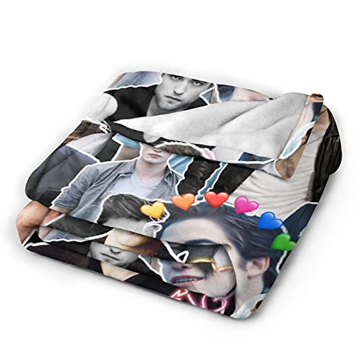 Blanket Robert Pattinson Soft and Comfortable Warm Fleece Blanket for Sofa,Office Bed car Camp Couch Cozy Plush Throw Blankets Beach Blankets
