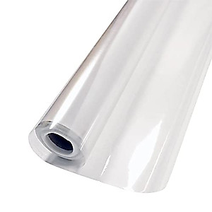 Clear Sticker Back Plastic Roll, Self Adhesive Transparent Books Covering Kitchen Protective Backsplash, Pet Scratch Protector 45x200cm