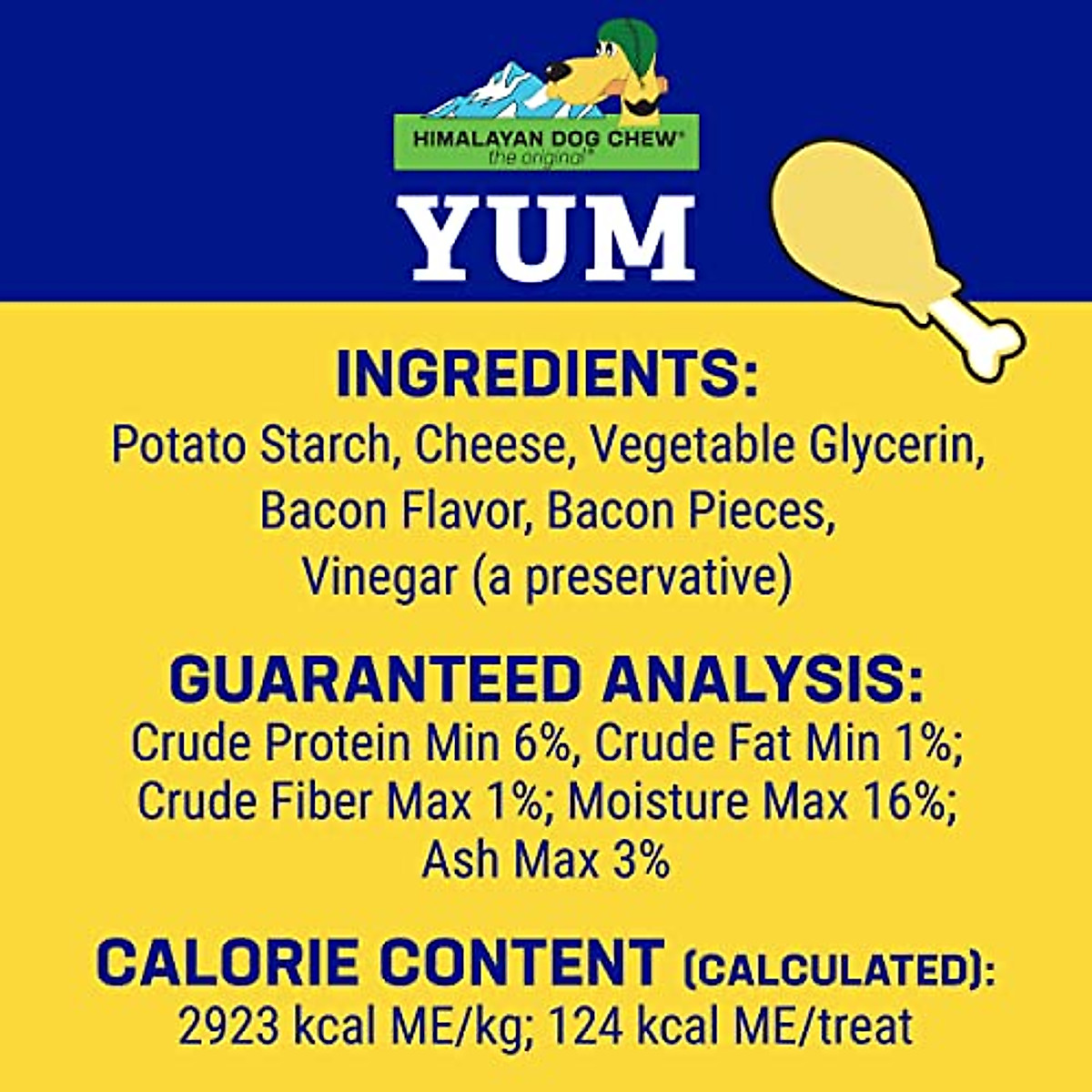 Himalayan Dog Chew Original Yak Cheese Dog Chews, 100% Natural, Long Lasting, Gluten Free, Healthy & Safe Dog Treats, Lactose & Grain Free, Protein Rich, Chicken Flavor, 4.5 oz Resealable Pouch