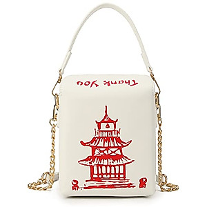 lola mae Chinese Takeout Box Crossbody Bag for Women Novelty to go Case Messenger Shoulder Purse Fun Naughty Handbag…