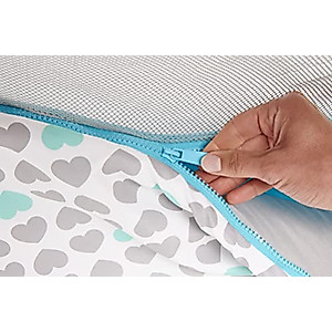 Regalo My Portable Play Yard Extra Large Deluxe with Removable Pad, Indoor and Outdoor, Bonus Kit, Teal, 8-Panel