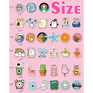 Bekayshad Stickers for Kids, 300 Pcs Water Bottle Stickers for Classroom Cute Vinyl Waterproof Stickers for Teens Girls Prizes for Kids Laptop Stickers for School