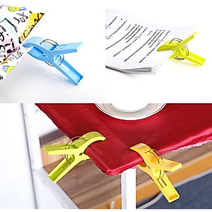 KSPOWWIN 8 Pack BeachTowel Clips Fashion Color Chair Clips for Beach Chair on Your Cruise-Jumbo Size Plastic Chair Towel Clips Clamp Holder-Keep Your Towel from Blowing Away,Clothes Lines