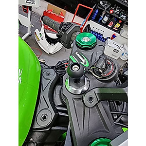 Mounts Lab MotoMount Ninja- Kawasaki Ninja Motorcycle for 12mm Hexagon Hole Mount/Fork stem Base Mount with 1inch(25mm) Ball- Compatible with Phone/Camera/GPS Mount(Adapter), black (ML-Ninja01)