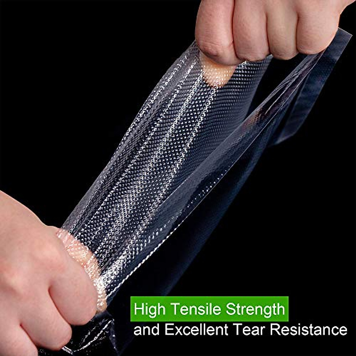 ILokey Vacuum Sealer Bags Rolls, 2 Rolls 8”x 16.5' and 2 Rolls 11”x 16.5', Sealer Bags for Food Storage, Commercial Grade Food Saver Bags, Heavy Duty Embossed and Custom-Sized Design, BPA-Free, Perfect for Sous Vide (2 Pack 8" x 16.5' and 2 Pack 11" x 16.