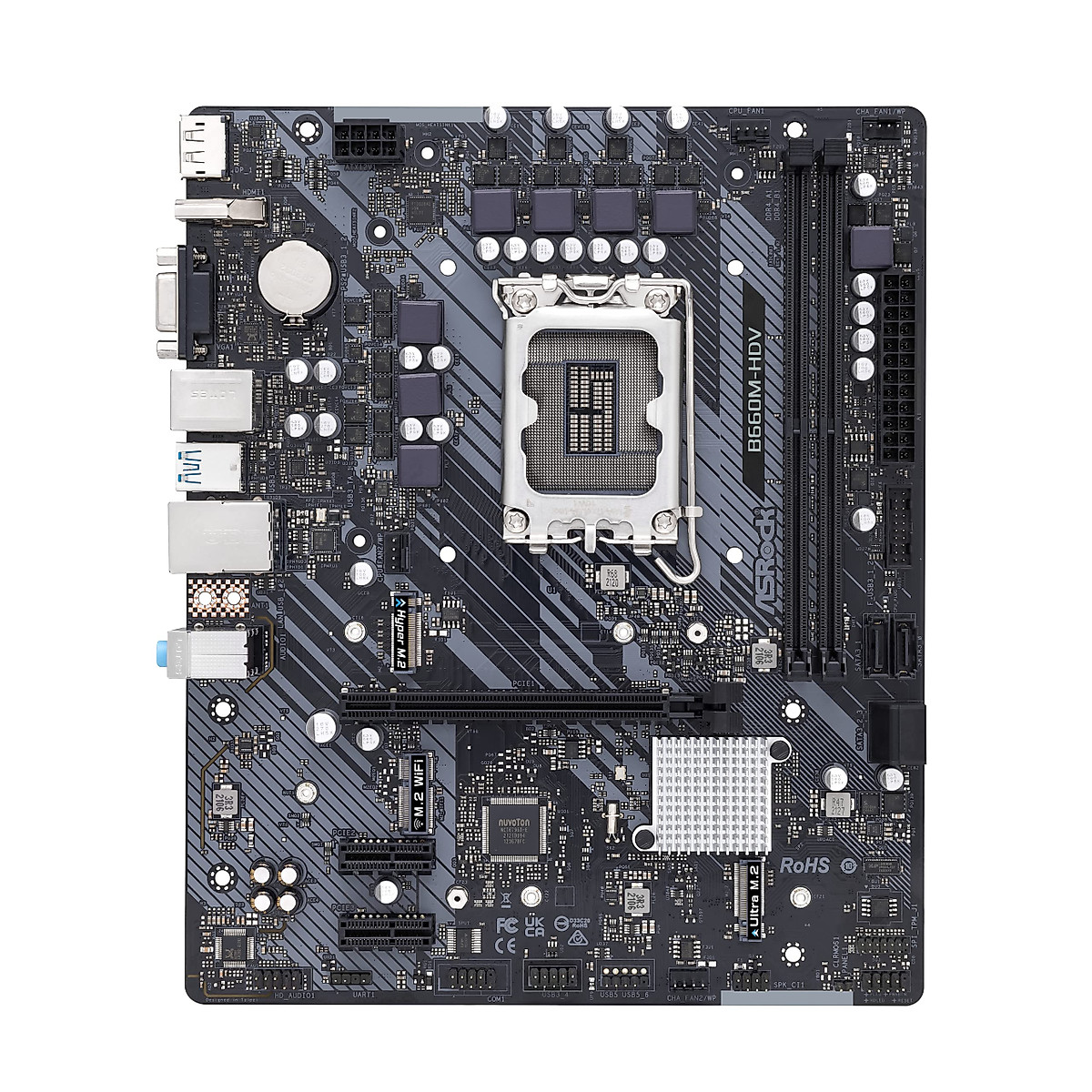 ASRock B660M MicroATX Motherboard B660M-HDV Intel B660 Series CPU (LGA1700) Compatible