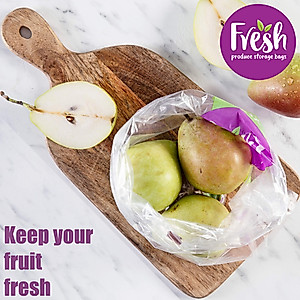 Xtend Fresh Produce Bags for Fridge Storage, 10 Reusable Bags (Medium size 0.5 gallon), Science Based Technology Keeps Fruits, Vegetables, & Herbs Fresh Longer