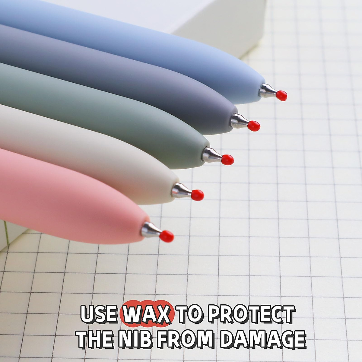 Gel Pens, 5 Pcs 0.5mm Japanese Black Ink Pens Fine Point Smooth Writing Pens, High-End Series Retractable Pens for Journaling Note Taking, Cute Office School Supplies Gifts for Women Men (Morandi)