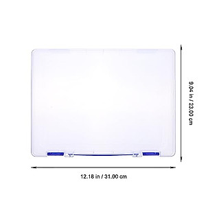 Cabilock Office Accessories Tabletop Accessories Organizer Clear Paper Desktop Accessories Desk for Office Book Accessories Tabletop Organizer Multifunction Office Paper Pp A4