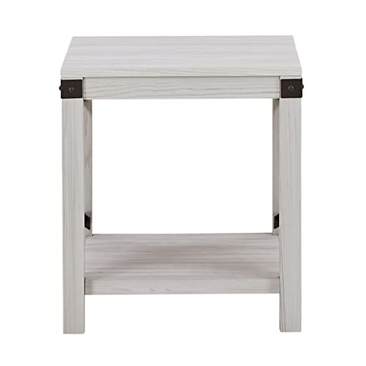 Signature Design by Ashley Bayflynn Modern Farmhouse End Table, Whitewash