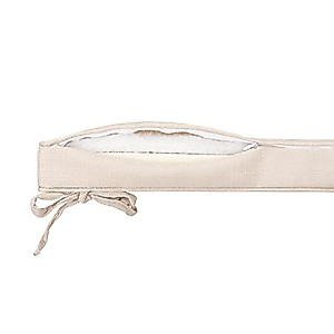 Magpie Fabrics 18"x18"x2.5" Square Corner Seat Cushion, 2 Pack, Indoor/Outdoor Waterproof Weather Resistant Universal Seat Cushions Chair Pads, for Patio Garden Dining Office Floor (Beige)