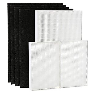 HPA300 HEPA Filter Replacement Compatible with Honeywell HPA300 Series Air Purifiers Model HPA300, HPA304, HPA8350, HPA300VP Replace HRF-R3 (3 True HEPA Filter + 4 Activated Carbon Filter)