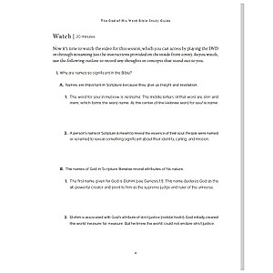 The God of His Word Bible Study Guide plus Streaming Video (God of The Way)