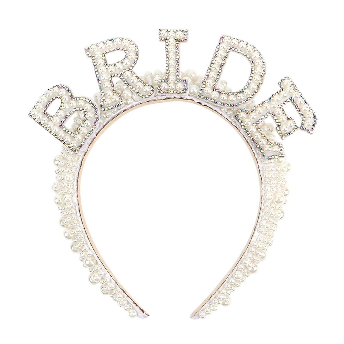 Casoty Pearl Bride Headband Material, One Size Fit All, Wide Applications, Women's Hairband, Bridal Shower, Wedding, Engagement Parties Gift