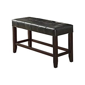 Poundex Wood Based High Bench, Black