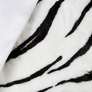 BRUBAKER Huge White Tiger Rug 78x47 Inch