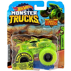 Monster Trucks Shark Wreak with Connect and Crash car 33/50 - Sick Stuff 5/5 (1:64 Scale diecast Truck)