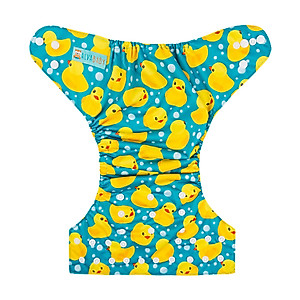 ALVABABY Baby Cloth Diapers One Size Adjustable Washable Reusable for Baby Girls and Boys 1 Pack with 2 Inserts H114-2T