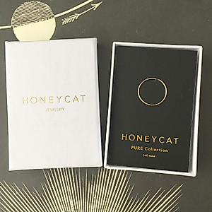 Honeycat Super Skinny Stacking Ring in 14K Gold, Size 7.5 (G)