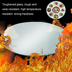 SAGIDAR Round Tempered Glass, Tempered Glass Round Table Top, Round Glass Table Top, Round Dining Table, Glass Dining Transparent Round Glass Table Top, 15IN 20IN 30IN 35IN 40IN