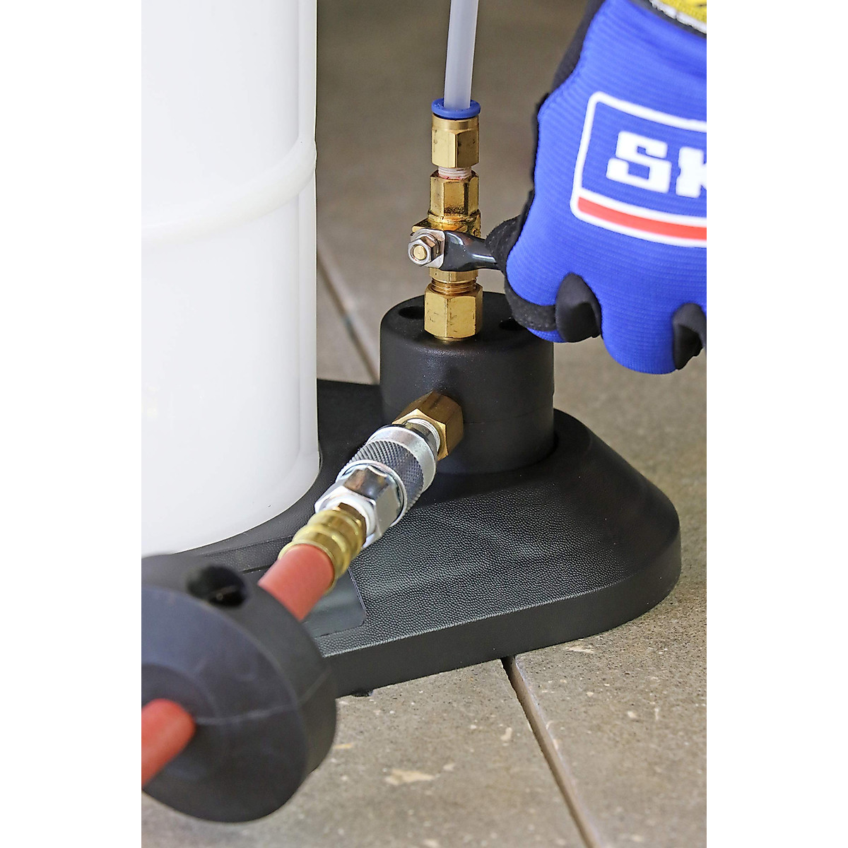 Mityvac MV7300 Pneumatic Air Operated Fluid Evacuator with Accessories for Draining Engine Oil or Transmission Fluid Directly Through The Dipstick Tubes