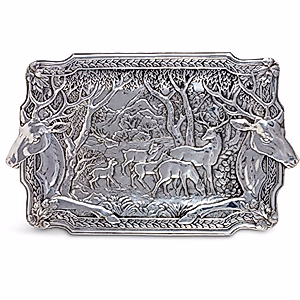 Arthur Court Elk Herd Oblong Serving Display Tray 25.5 inch x 15.5 inch